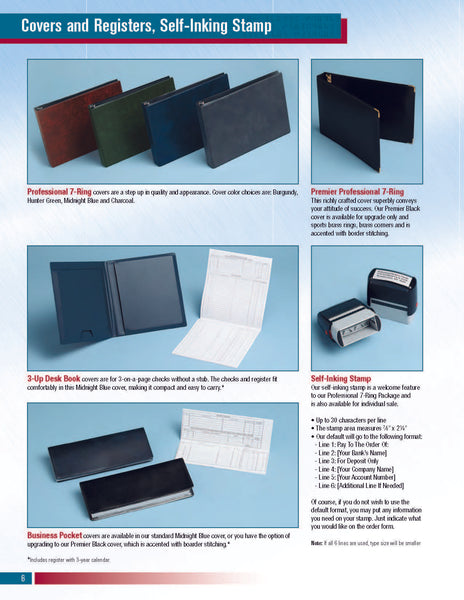 7- Ring Binder Checks – Creative Document Solutions, LLC