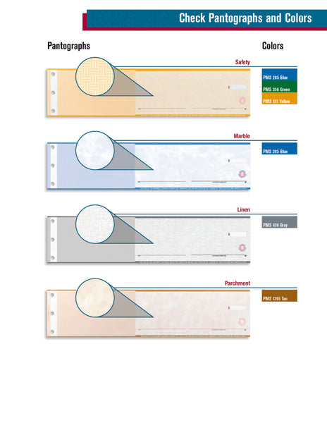 Desk Book / Compact Checks Package - 3 Checks Per Page – Creative ...