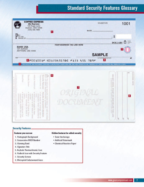 Desk Book / Compact Checks Package - 3 Checks Per Page – Creative ...